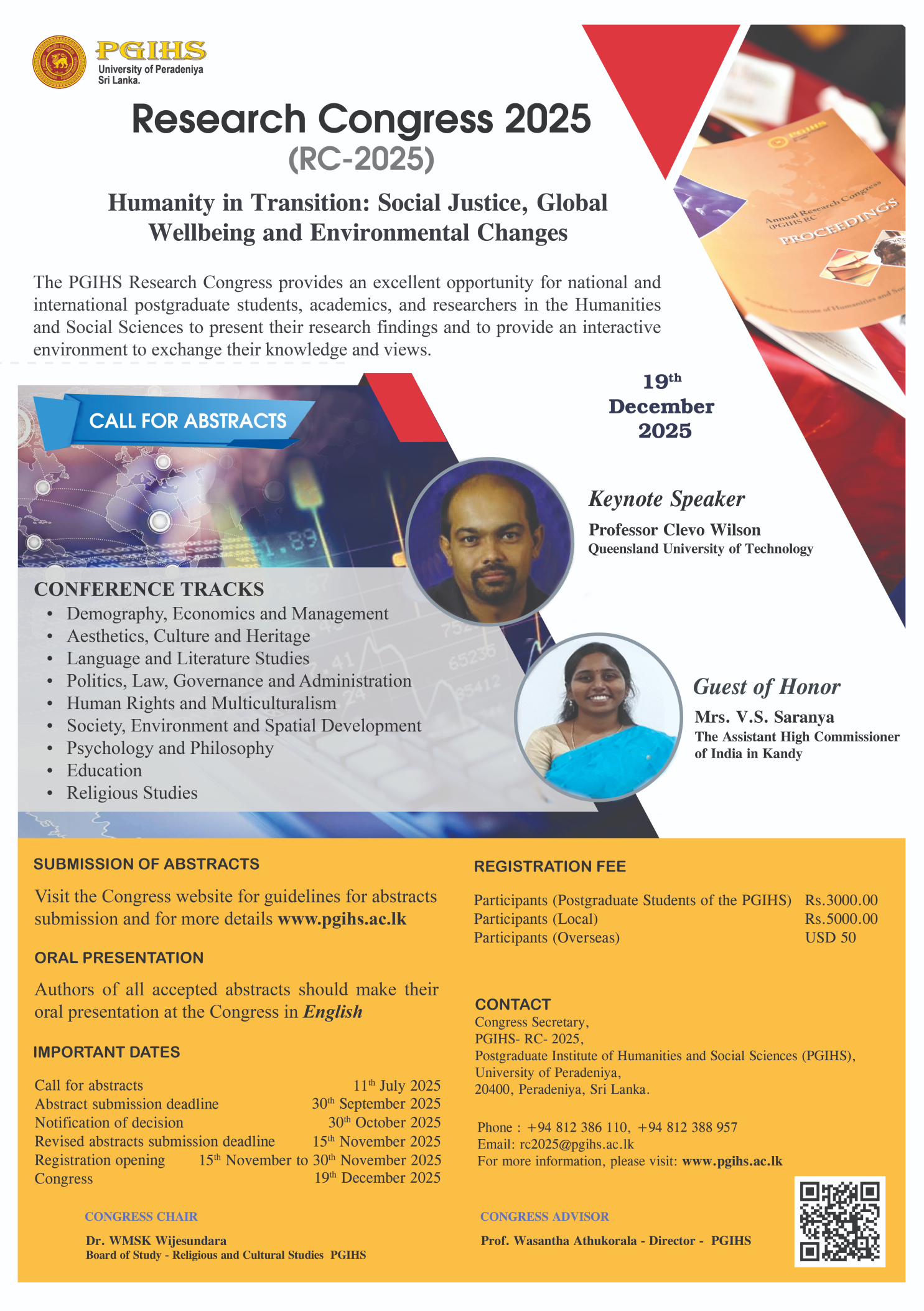 PGIHS Research Congress 2025 (RC-2025) – PGIHS